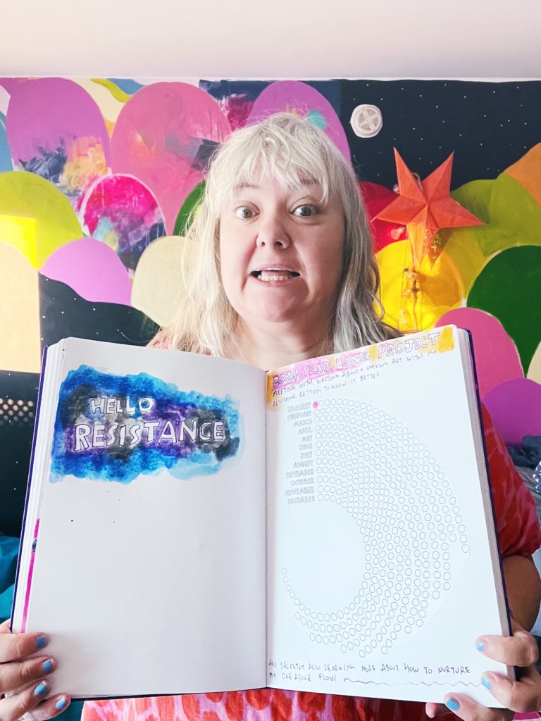 I am starting a year-long creative project: exploring my resistance ...