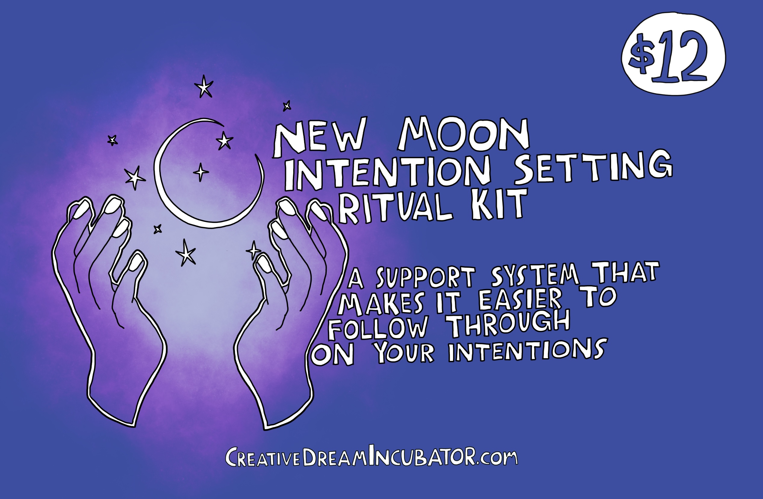 New Moon Intention Setting Ritual Kit – Creative Dream Incubator